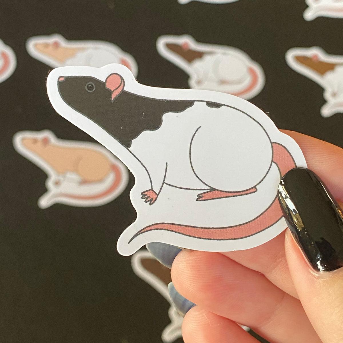 Rat stickers 2” vinyl – Mr Wiggles Rat Supplies